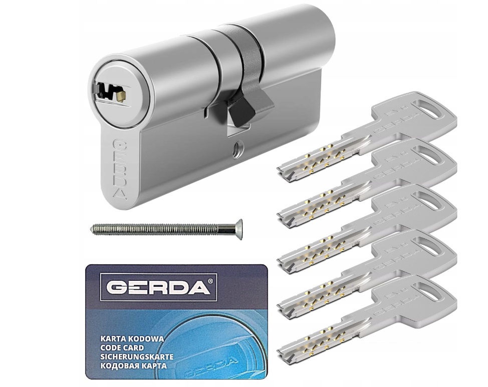 Секретна ключалка GERDA EVO 35/40 мм, никел: ASD BG е-магазин